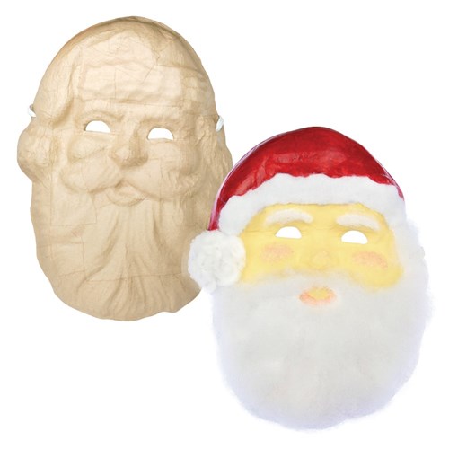 Paper Mache Santa Face Paper Mache Santa | Etsy